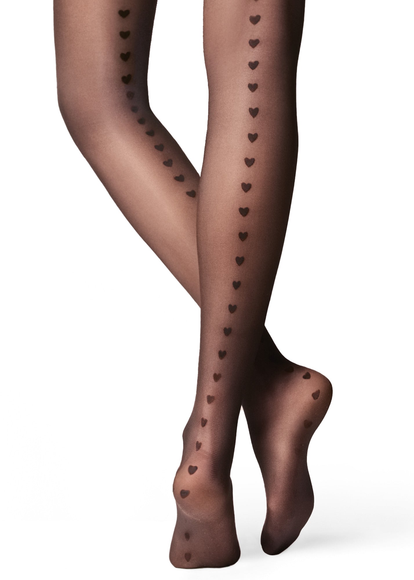 TIGHTS WITH LITTLE HEARTS MOTIF EFFECT – GOLDENLADY EN